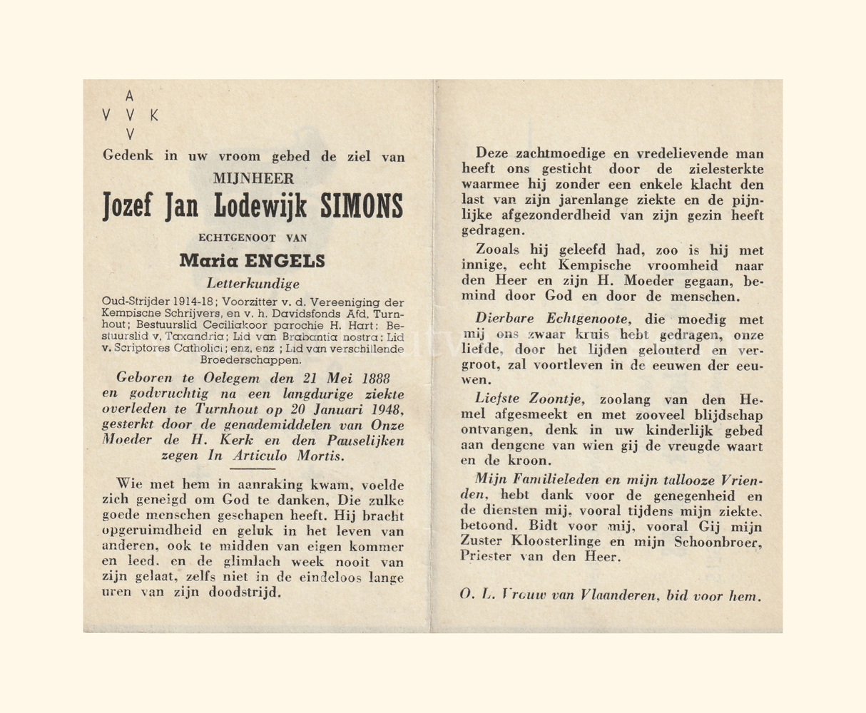 Turnhout van Vroeger - Familie Simons