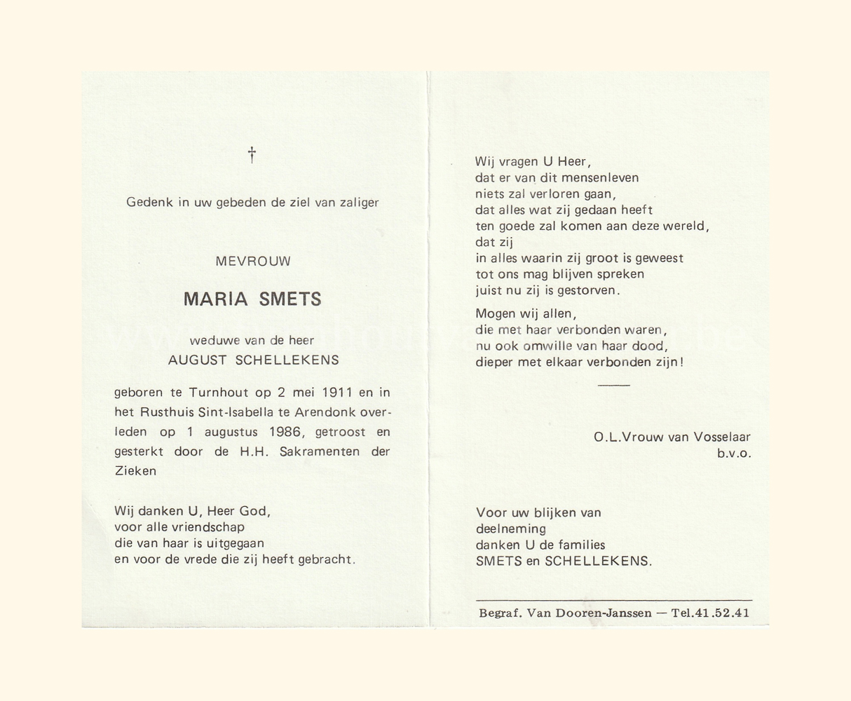 Turnhout van Vroeger - Familie Smets