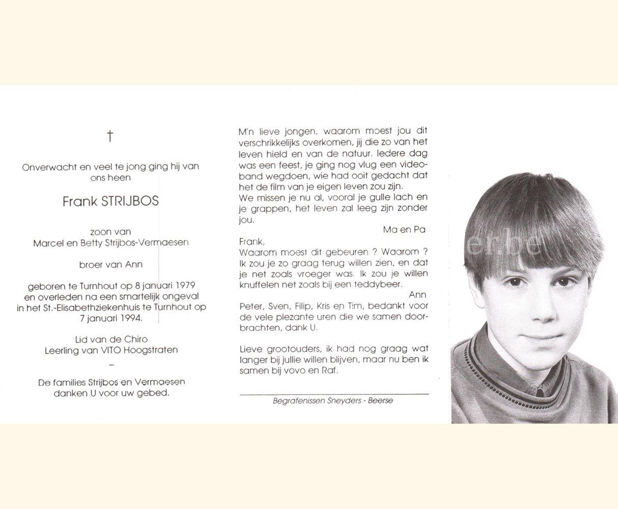 Turnhout van Vroeger - Familie Strijbos