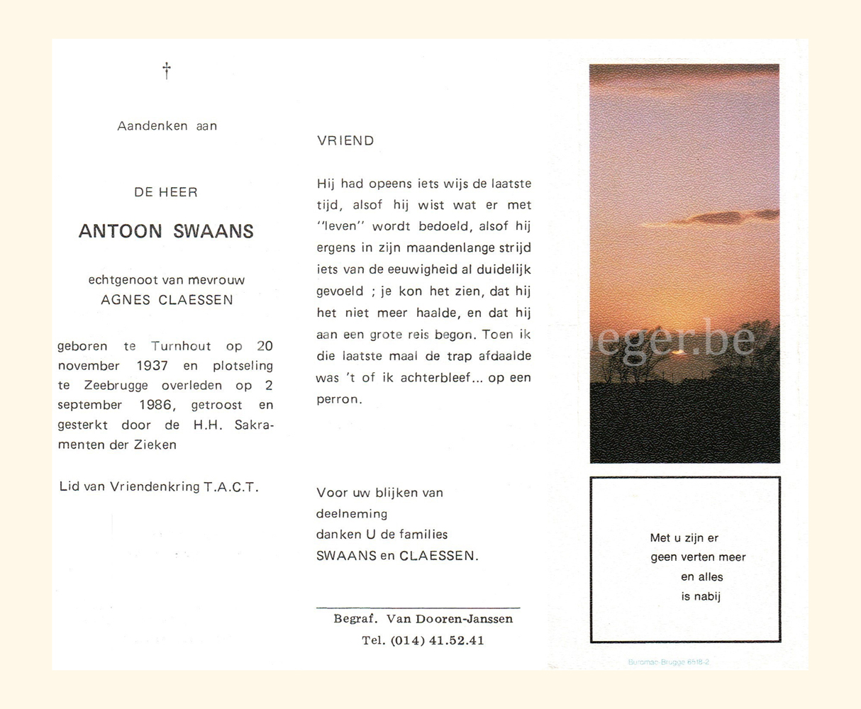 Turnhout van Vroeger - Familie Swaans