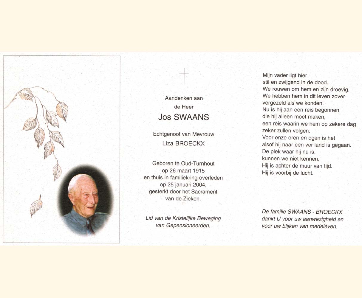 Turnhout van Vroeger - Familie Swaans