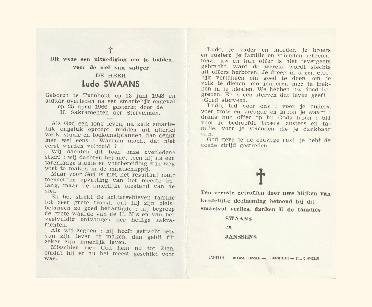 Turnhout van Vroeger - Familie Swaans