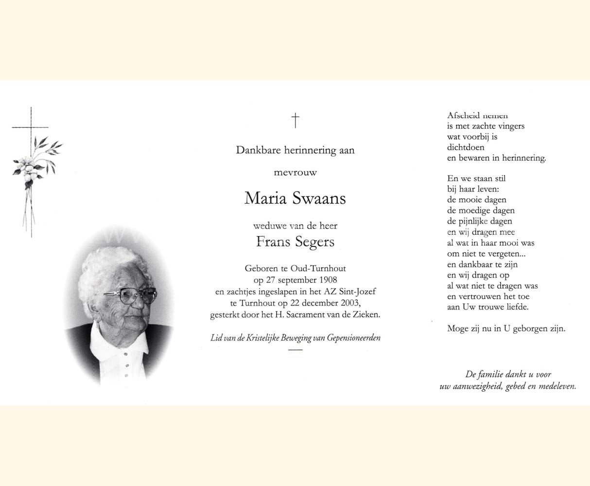 Turnhout van Vroeger - Familie Swaans
