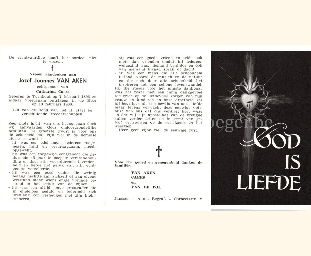 Turnhout van Vroeger - Familie Van Aken