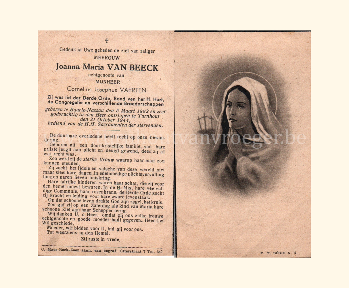 Turnhout van Vroeger - Familie Van Beeck