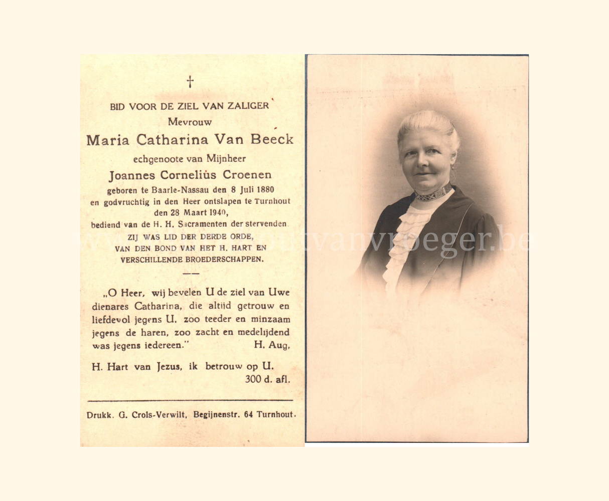 Turnhout van Vroeger - Familie Van Beeck