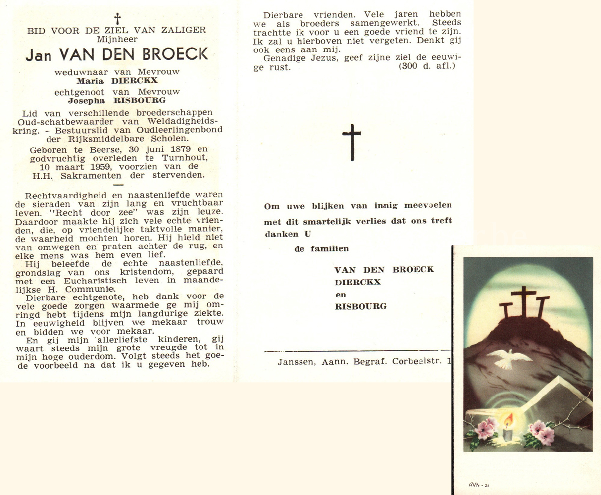 Turnhout van Vroeger - Familie Van den Broeck