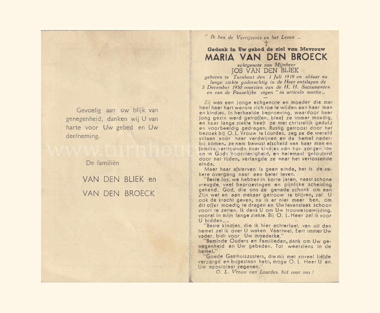 Turnhout van Vroeger - Familie Van den Broeck