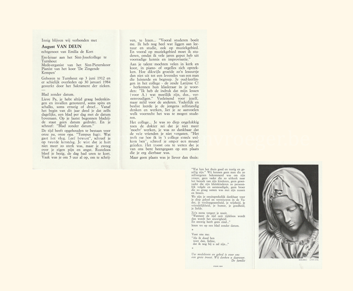 Turnhout van Vroeger - Familie Van Deun