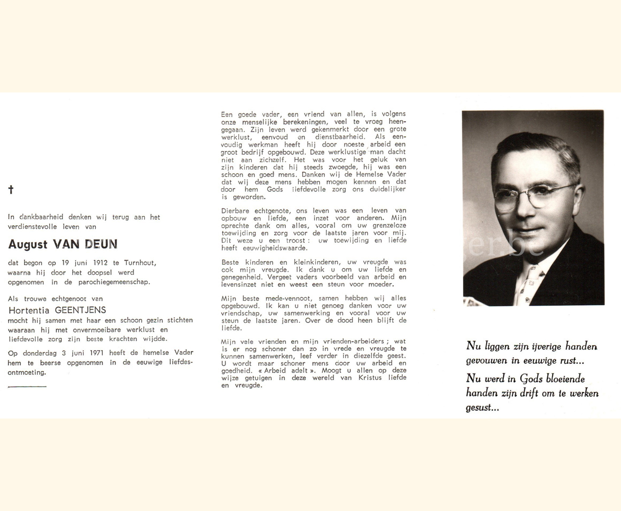 Turnhout van Vroeger - Familie Van Deun