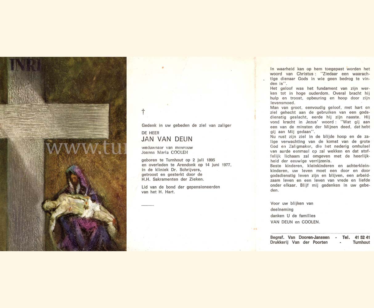 Turnhout van Vroeger - Familie Van Deun