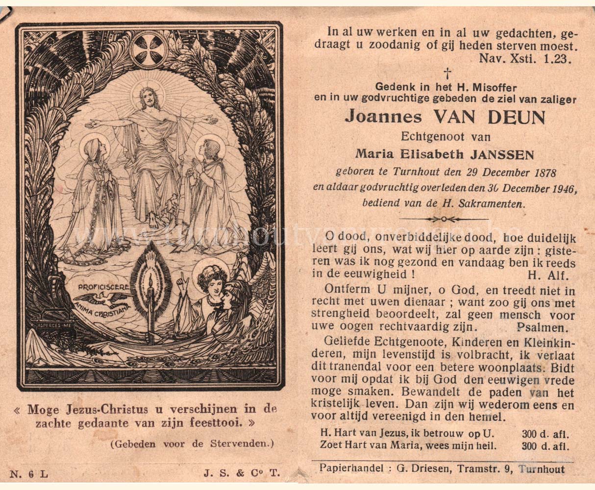 Turnhout van Vroeger - Familie Van Deun