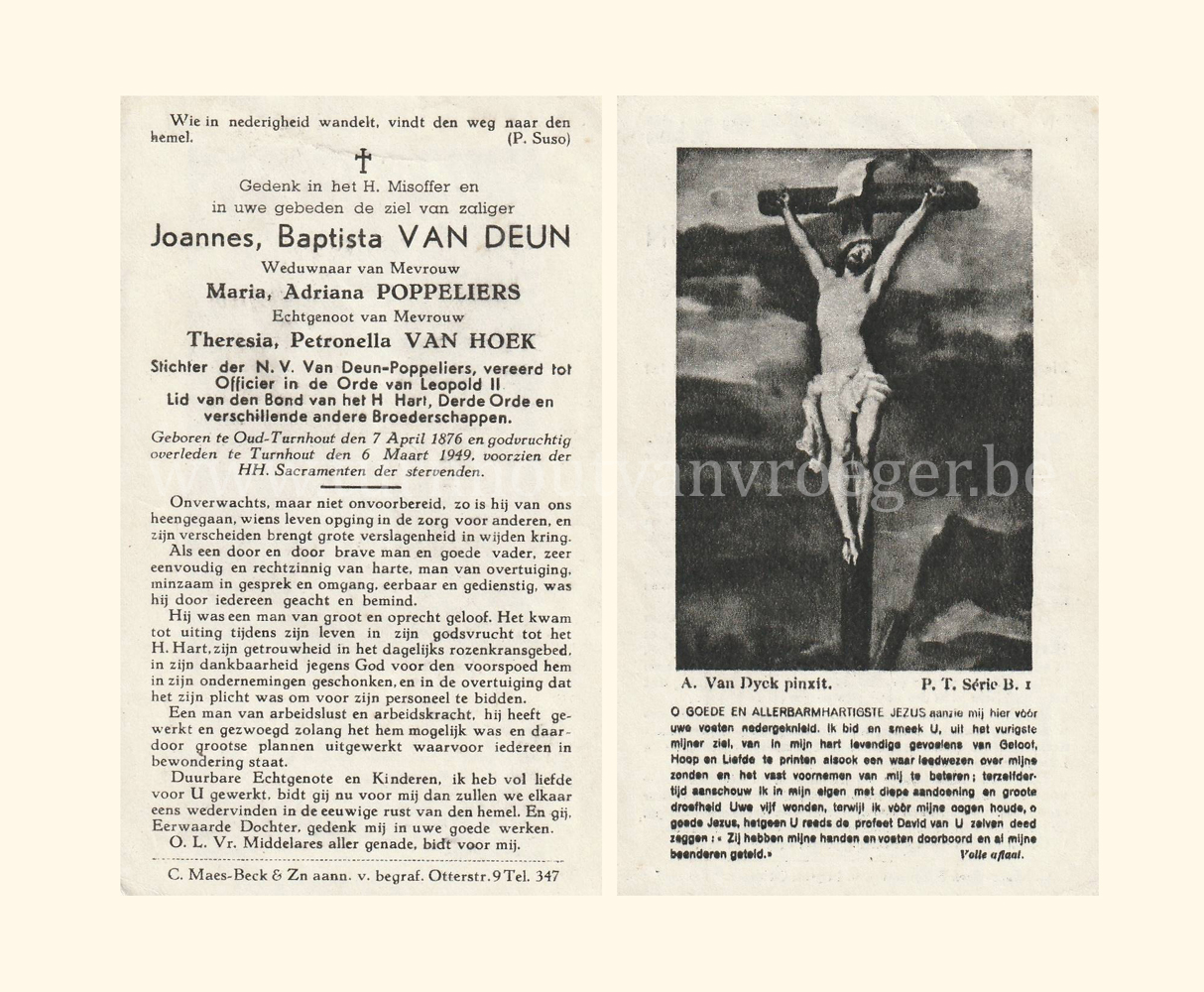 Turnhout van Vroeger - Familie Van Deun