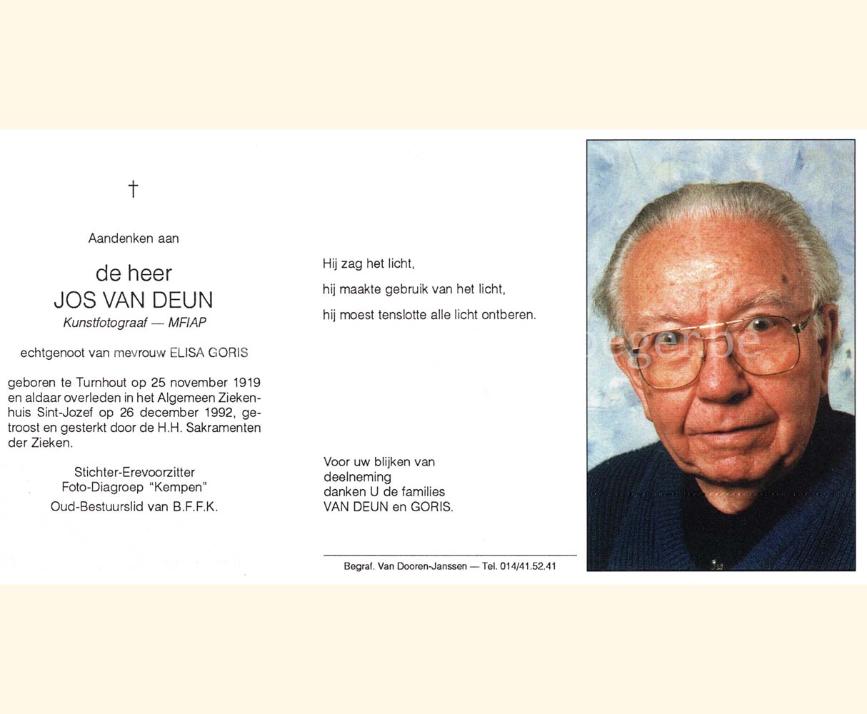 Turnhout van Vroeger - Familie Van Deun