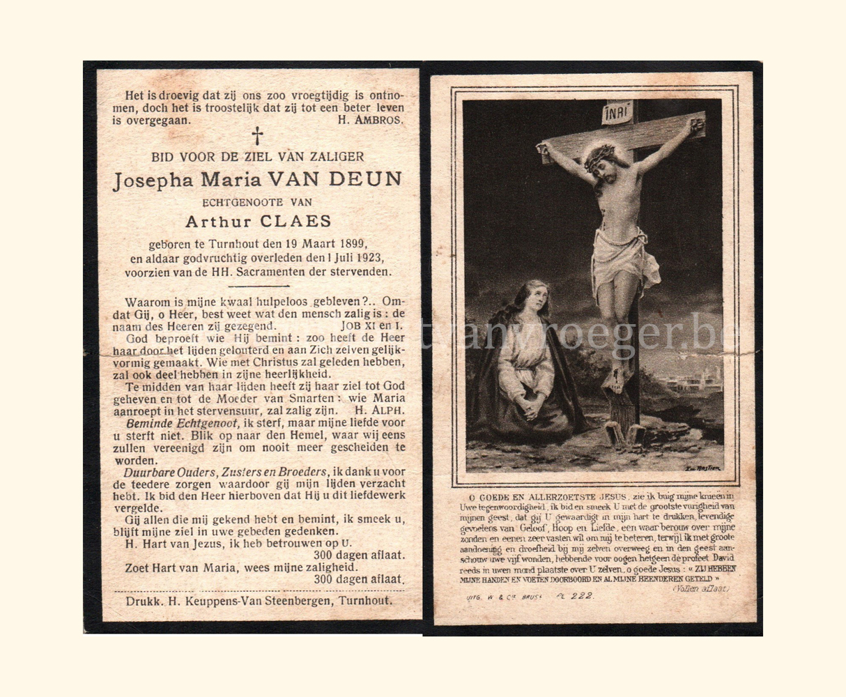 Turnhout van Vroeger - Familie Van Deun