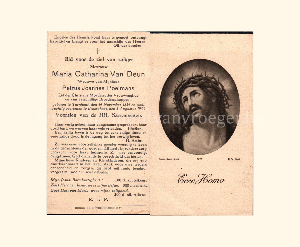 Turnhout van Vroeger - Familie Van Deun