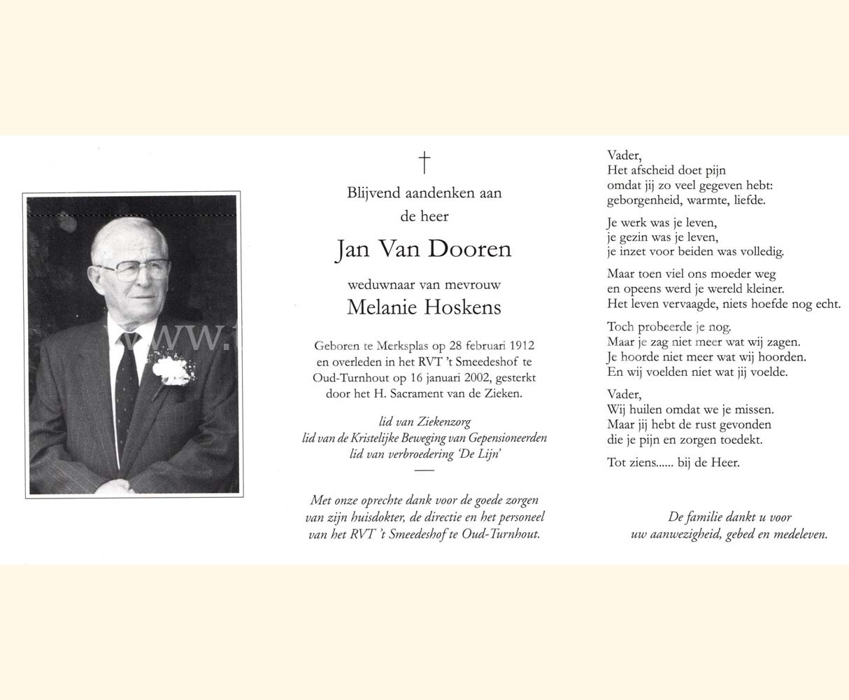 Turnhout van Vroeger - Familie Van Dooren