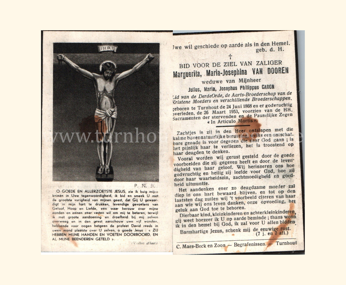 Turnhout van Vroeger - Familie Van Dooren