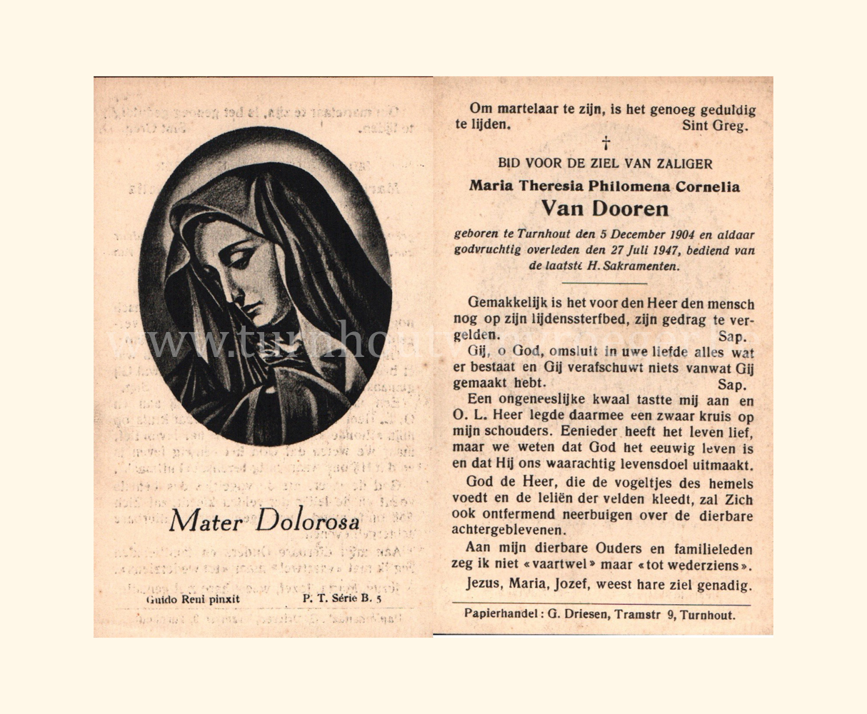 Turnhout van Vroeger - Familie Van Dooren