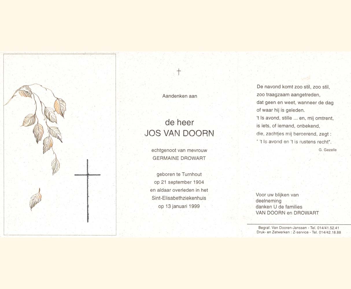 Turnhout van Vroeger - Familie Van Doorn