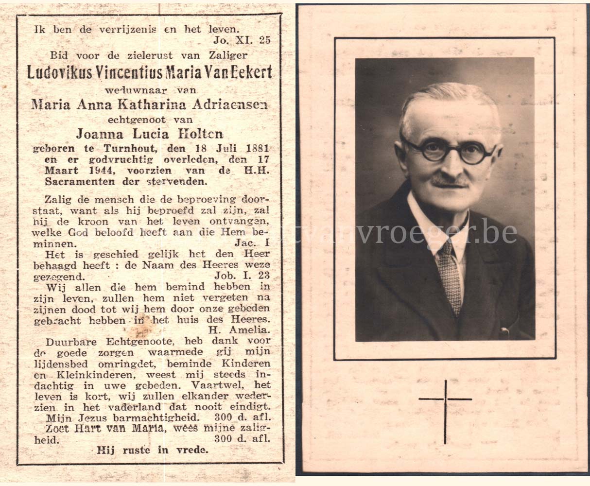 Turnhout van Vroeger - Familie Van Eekert