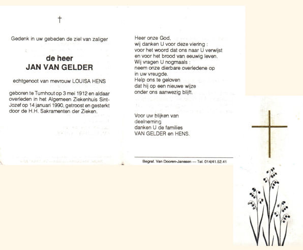 Turnhout van Vroeger - Familie Van Gelder