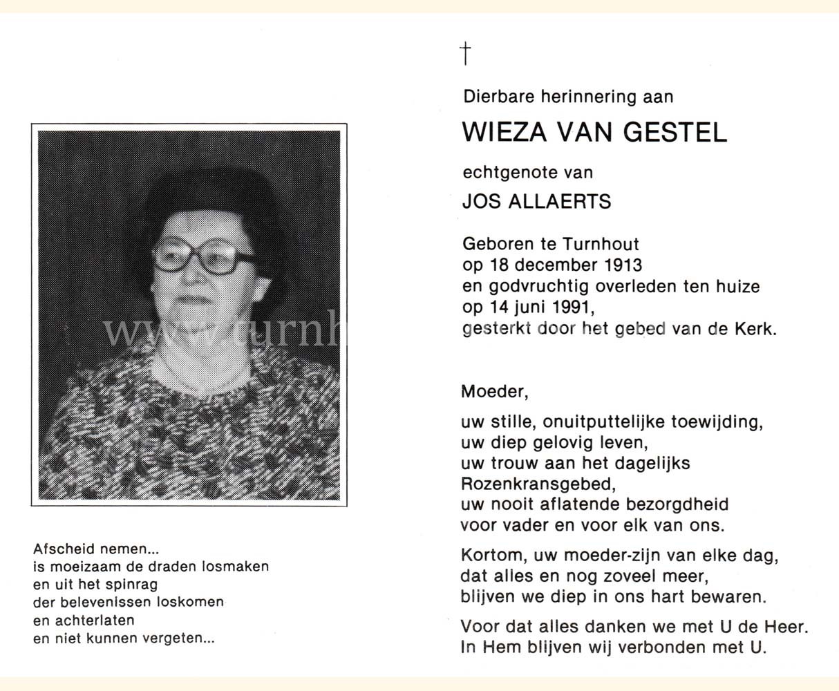 Turnhout van Vroeger - Familie Van Gestel