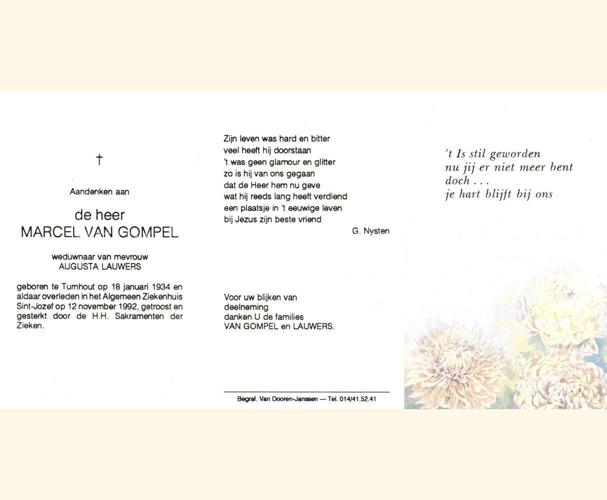 Turnhout van Vroeger - Familie Van Gompel