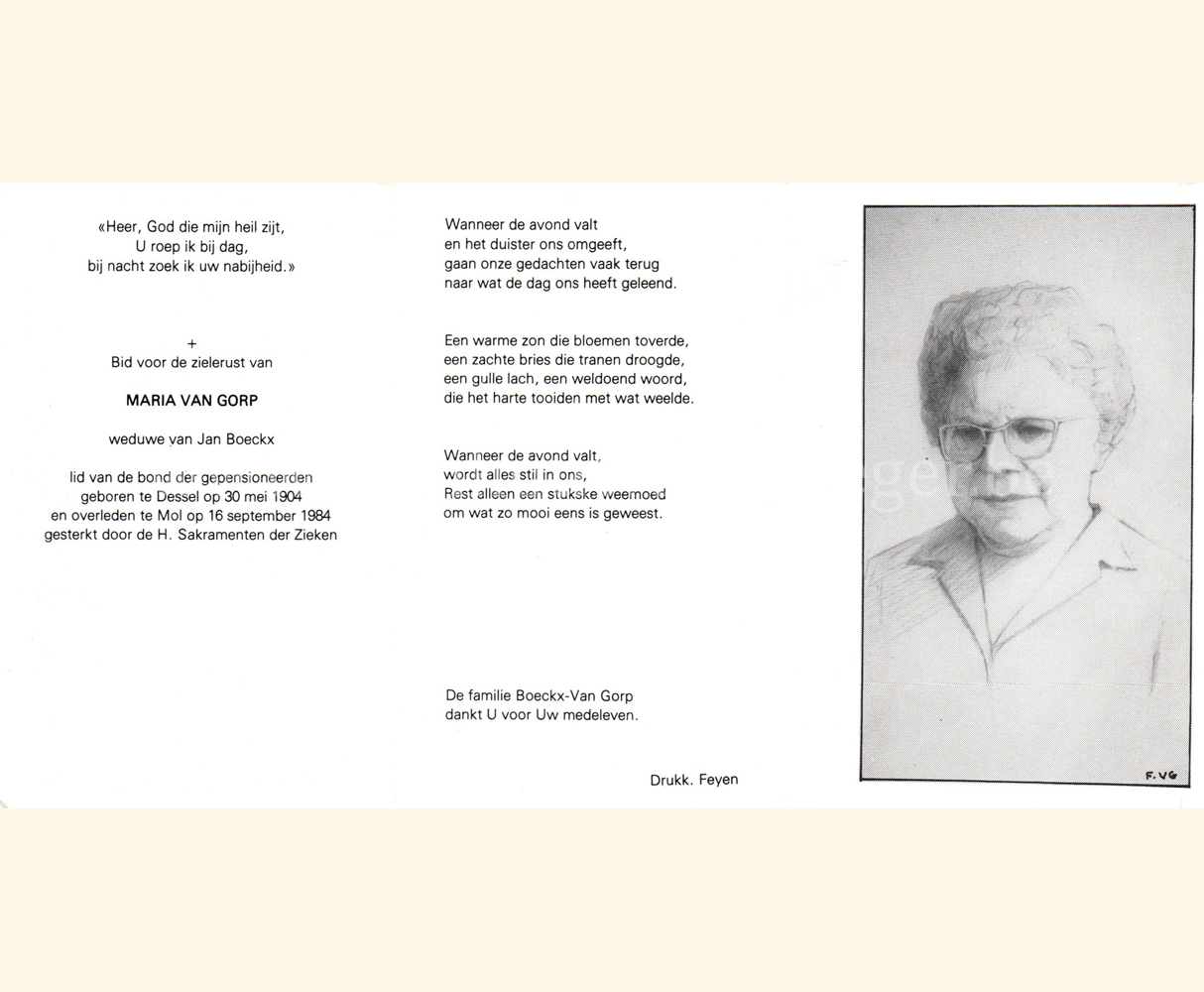 Turnhout van Vroeger - Familie Van Gorp