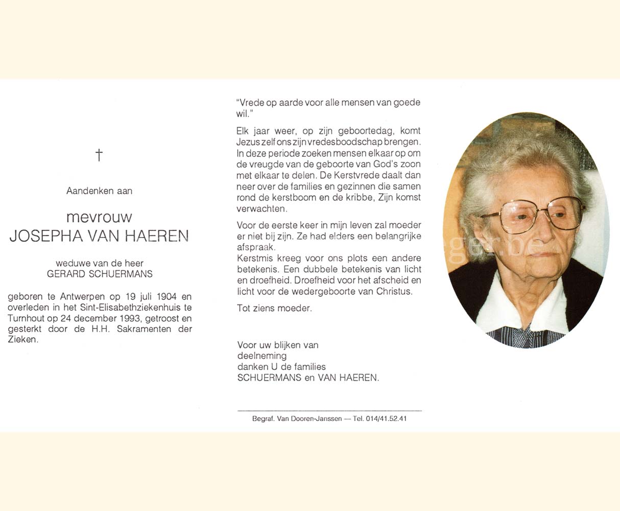 Turnhout van Vroeger - Familie Van Haeren