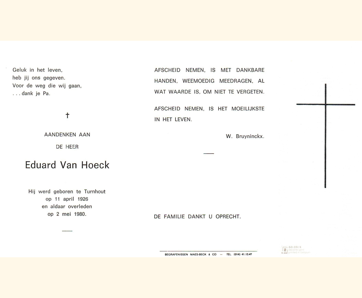Turnhout van Vroeger - Familie Van Hoeck