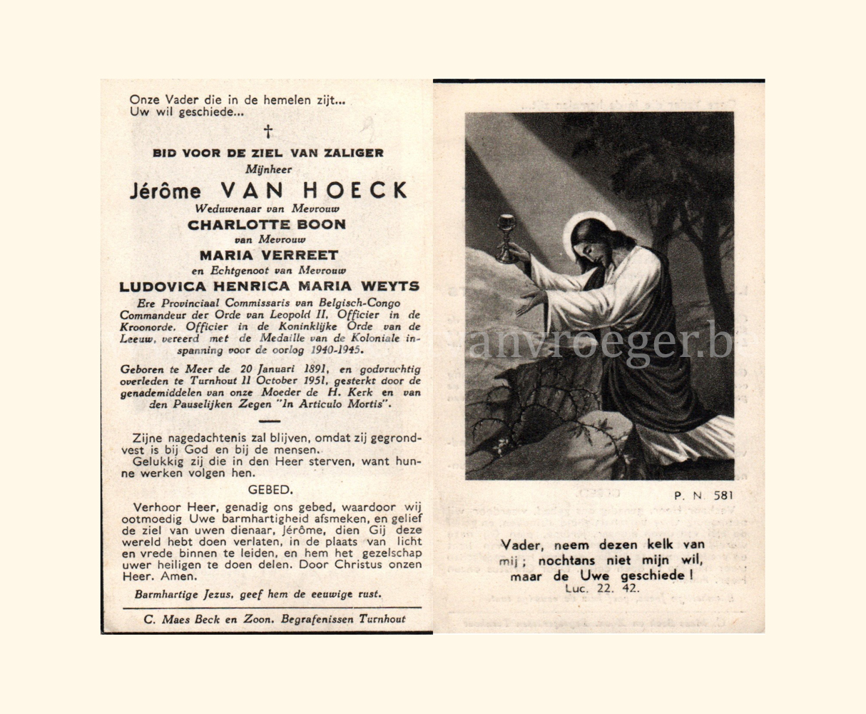 Turnhout van Vroeger - Familie Van Hoeck