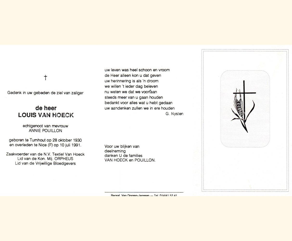 Turnhout van Vroeger - Familie Van Hoeck