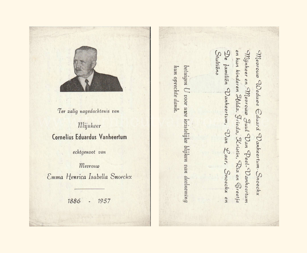 Turnhout van Vroeger - Familie Vanheertum