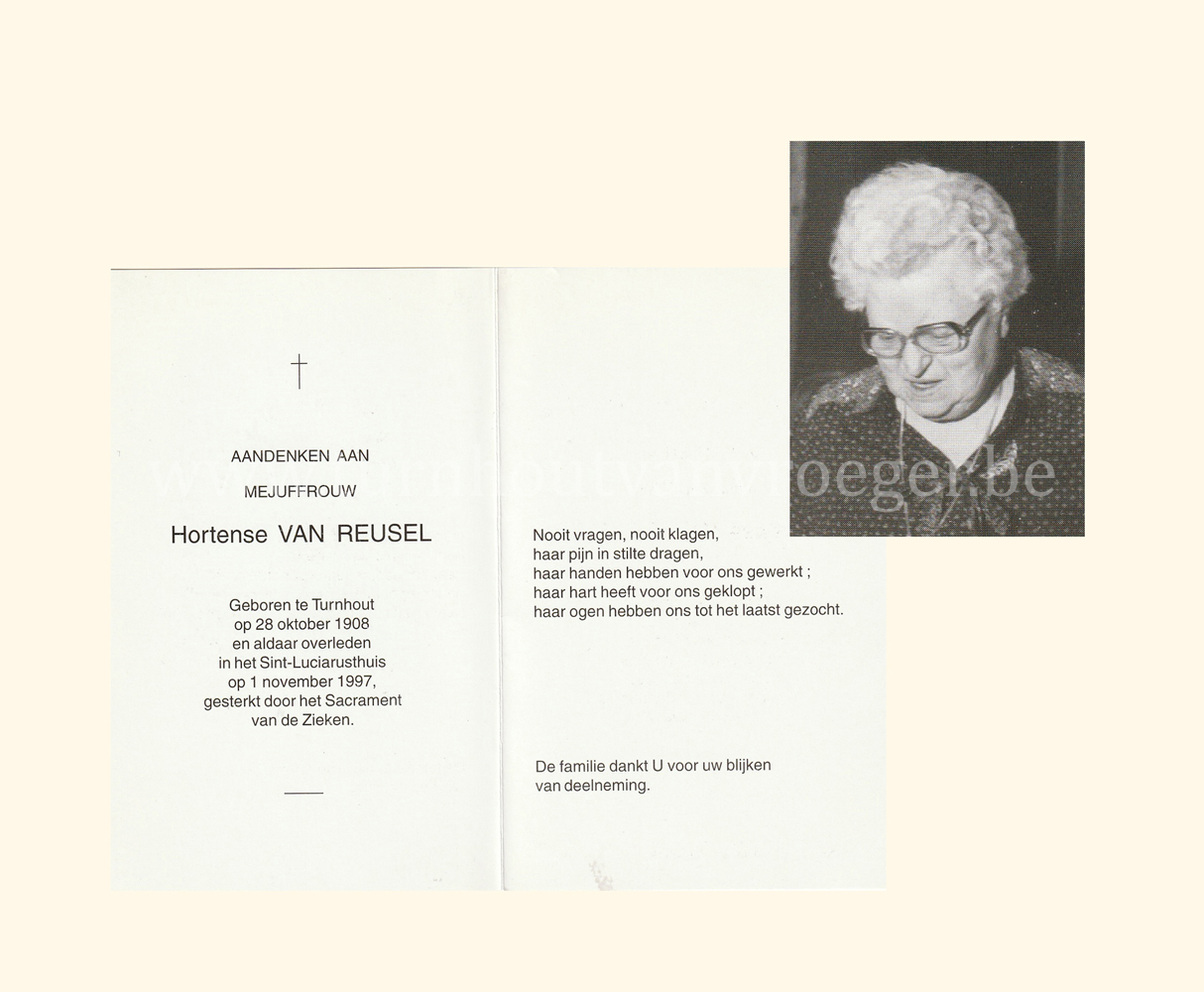 Turnhout van Vroeger - Familie Van Reusel