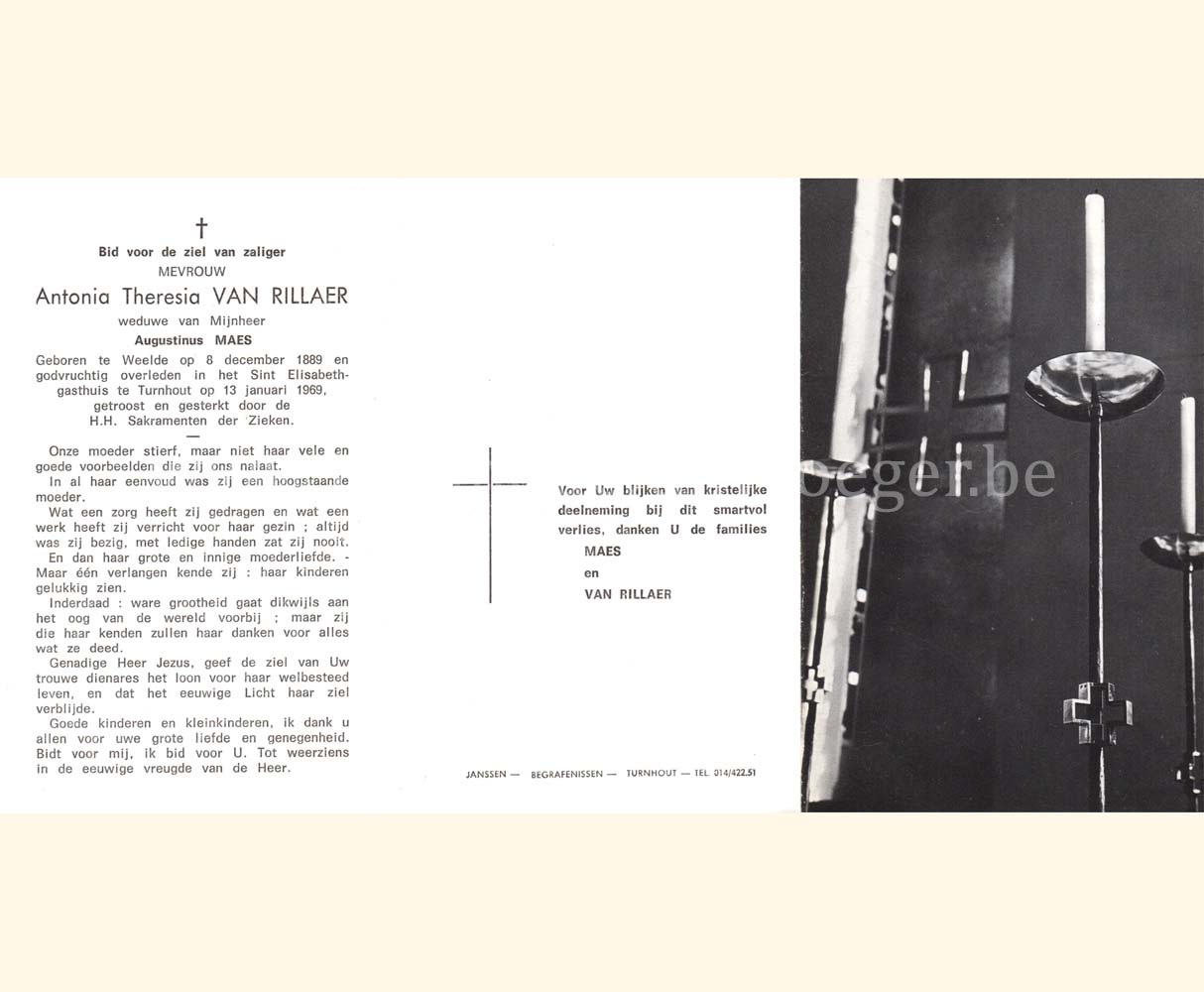 Turnhout van Vroeger - Familie Van Rillaer