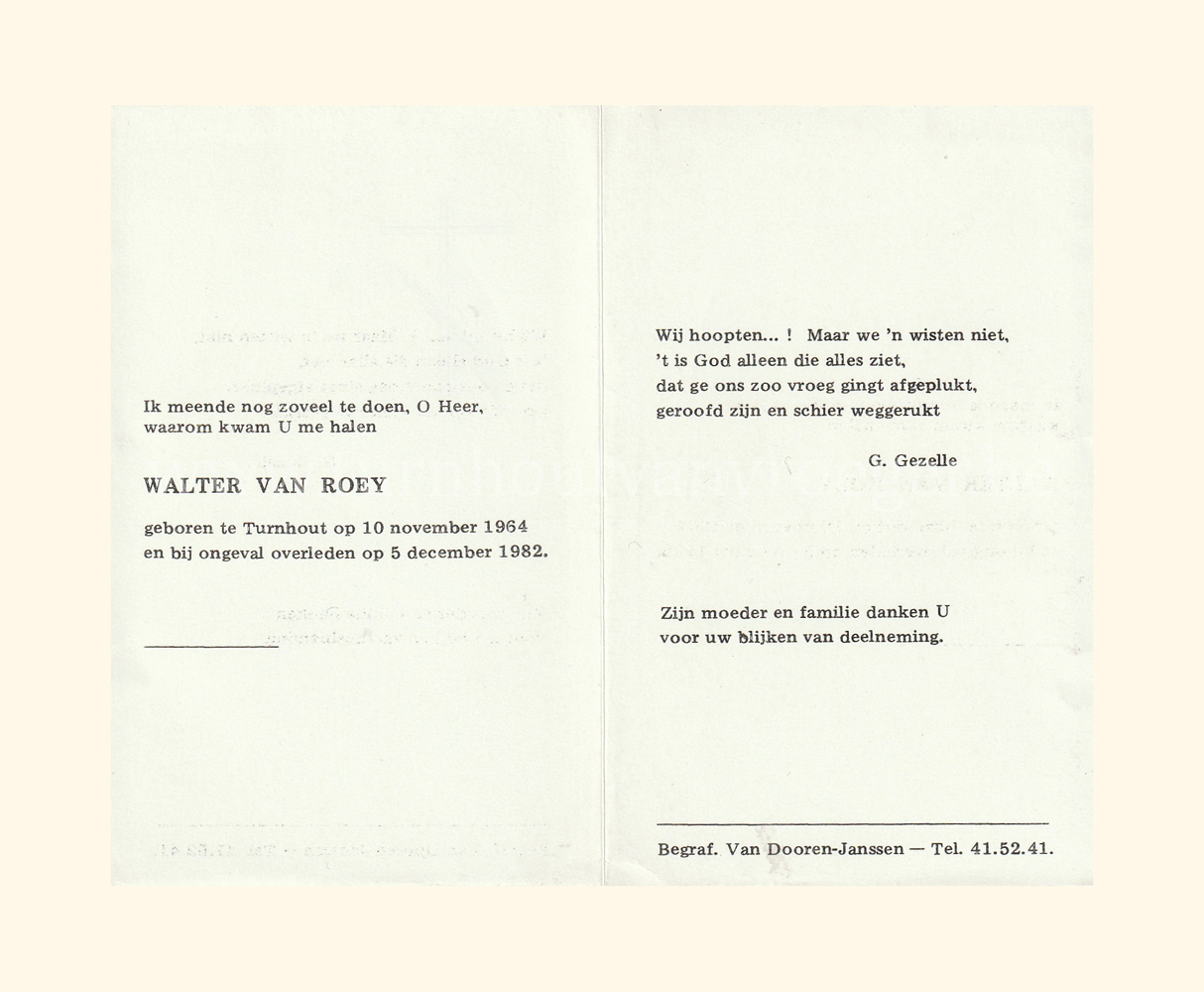 Turnhout van Vroeger - Familie Van Roey