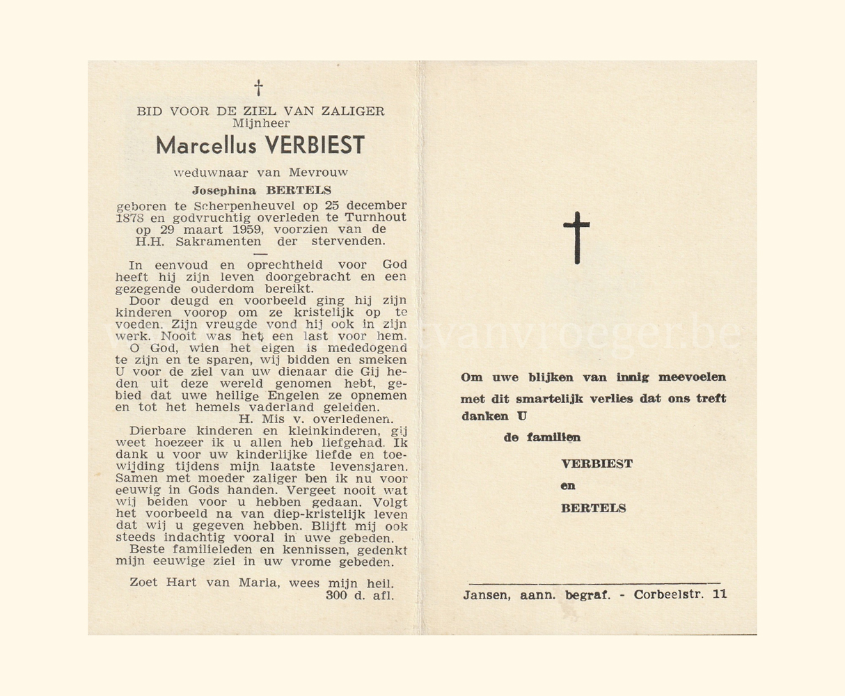 Turnhout van Vroeger - Familie Verbiest