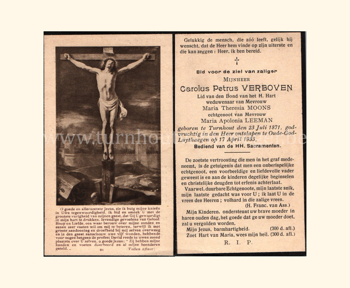 Turnhout van Vroeger - Familie Verboven