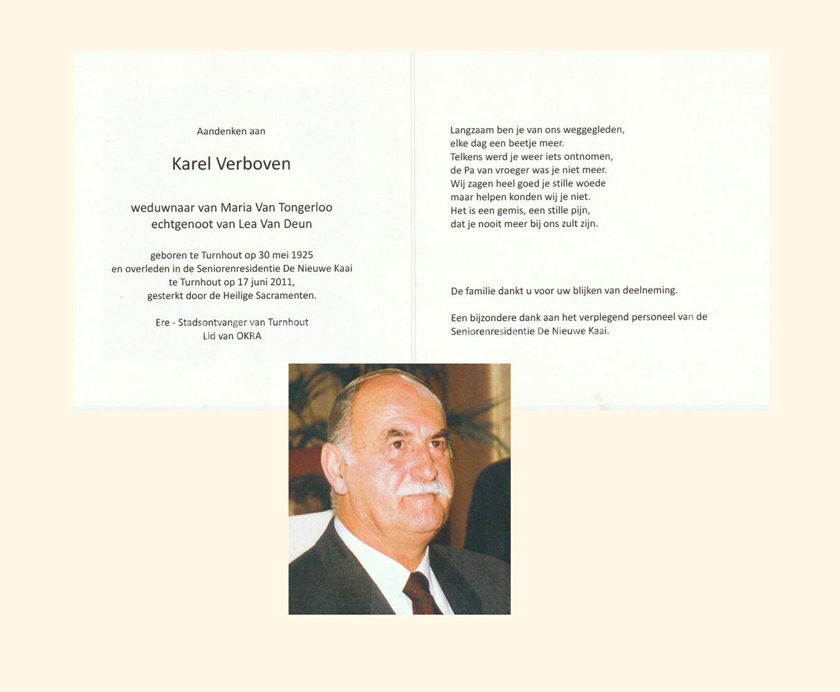 Turnhout van Vroeger - Familie Verboven