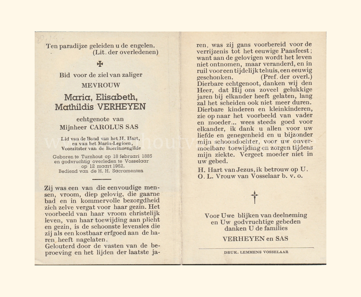 Turnhout van Vroeger - Familie Verheyen