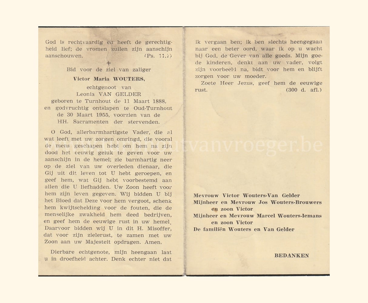 Turnhout van Vroeger - Familie Wouters